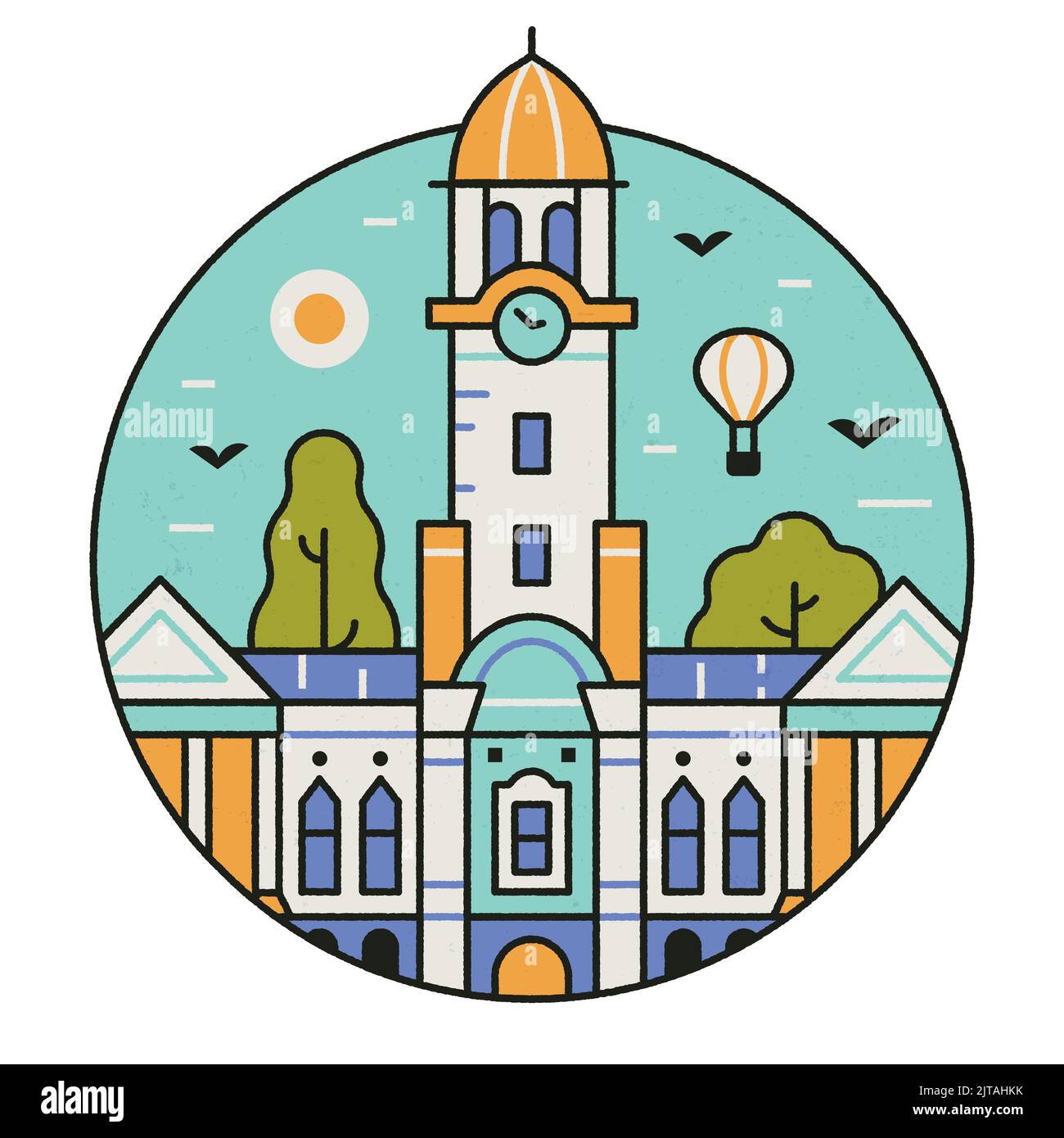 Tower museum Stock Vector Images - Alamy