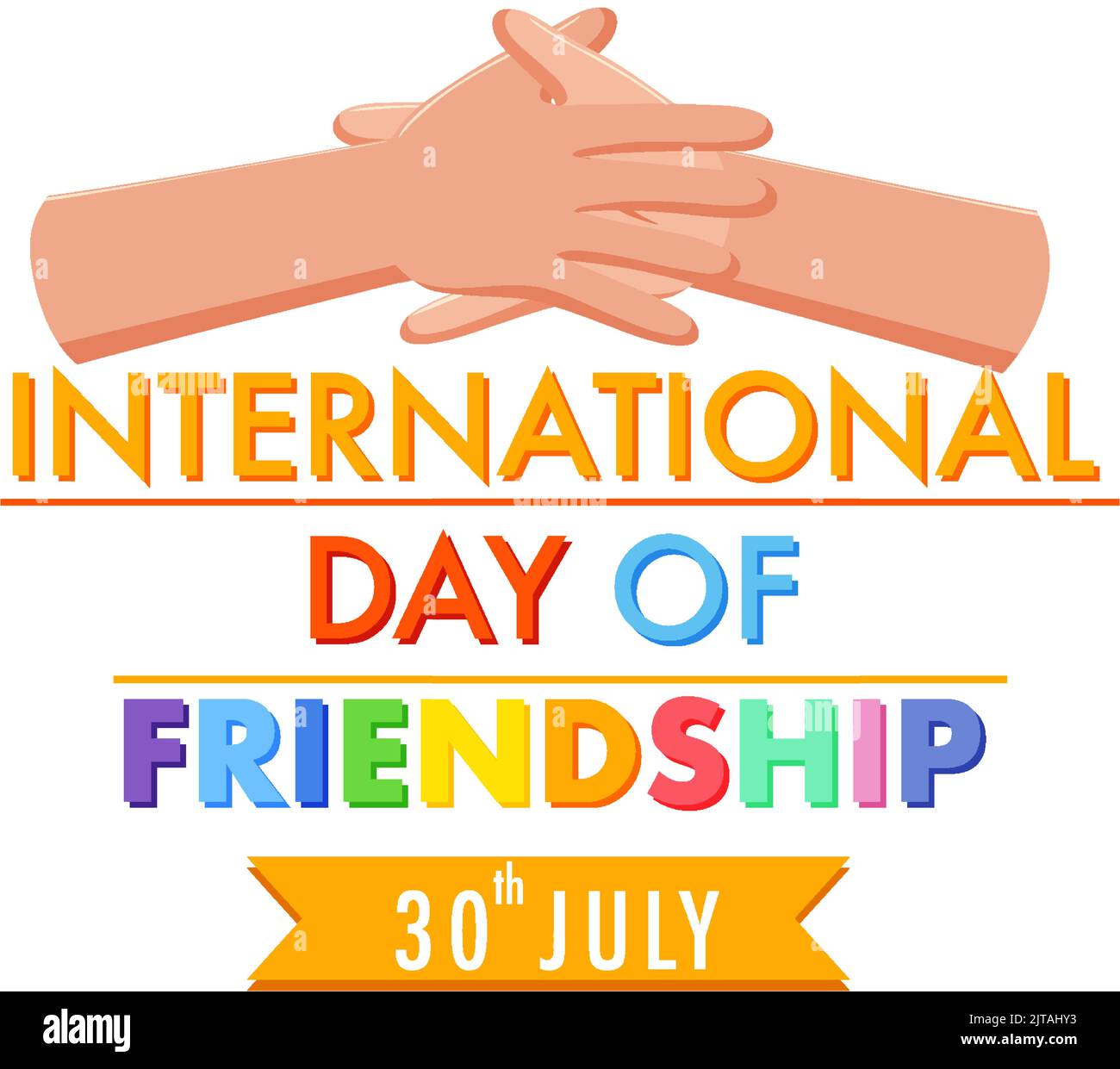 International Friendship Day banner design illustration Stock Vector ...