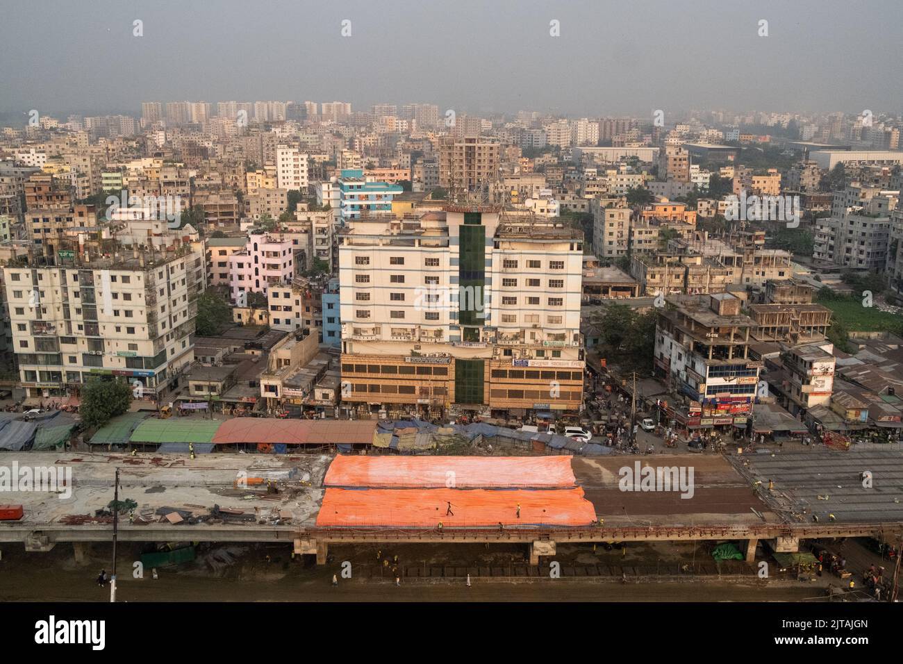 Bangladesh, Dhaka, November 2021. Illustration of daily life in the ...