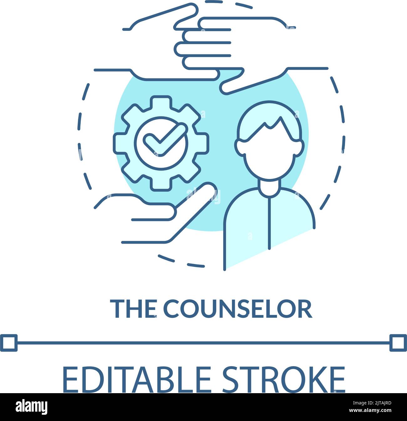 Counselor turquoise concept icon Stock Vector Image & Art - Alamy Counselor turquoise concept icon Stock Vector Image & Art - Alamy