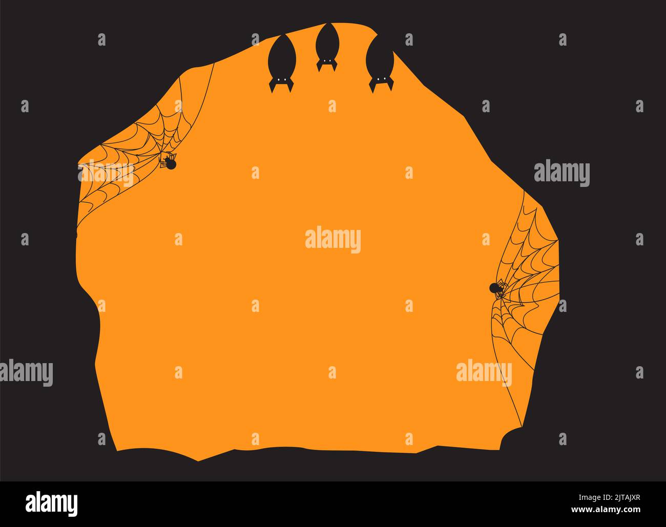 A vector of a Halloween background with copy space for text Stock ...