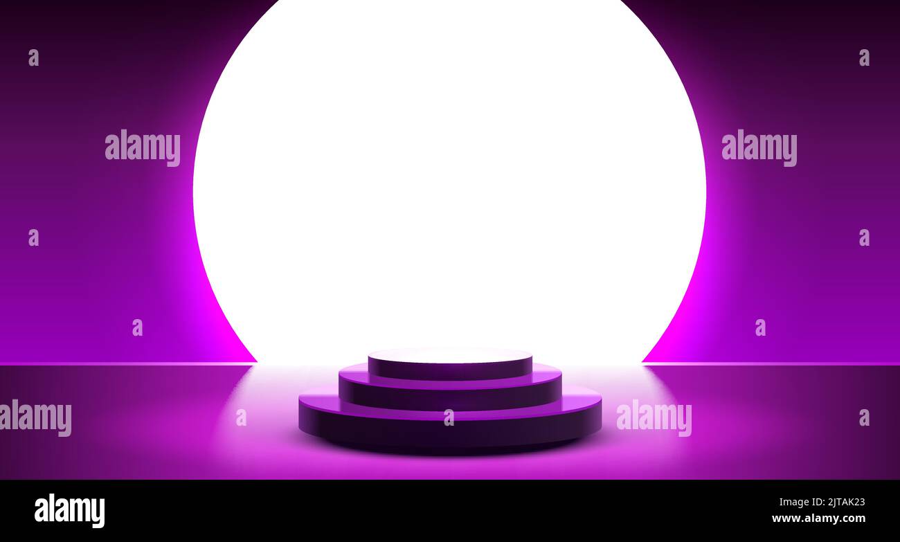 Podium design pedestal, minimal modern studio, platform scene. Vector ...
