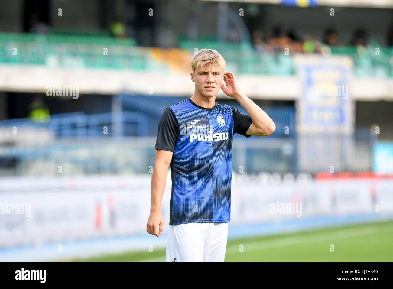 Verona, Italy. 28th Aug, 2022. Atalanta's Rasmus Hojlund portrait ...