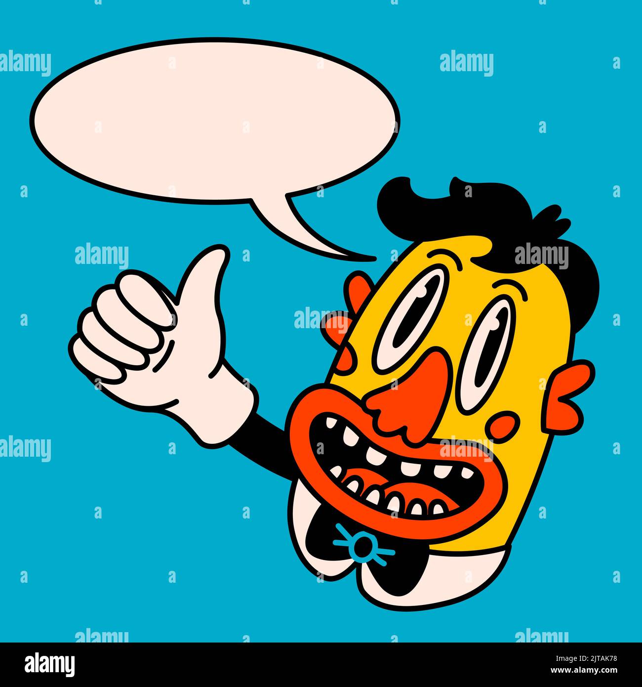 Cartoon vector funny Comic cards. Crazy cartoons Abstract vector ...