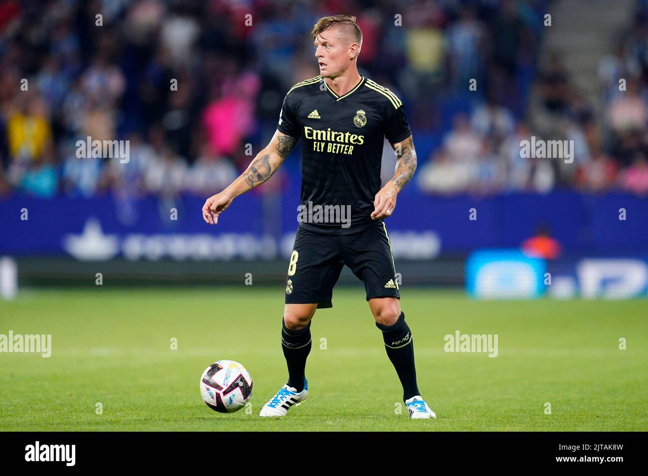 Toni Kroos of Real Madrid during the La Liga match between RCD Espanyol ...