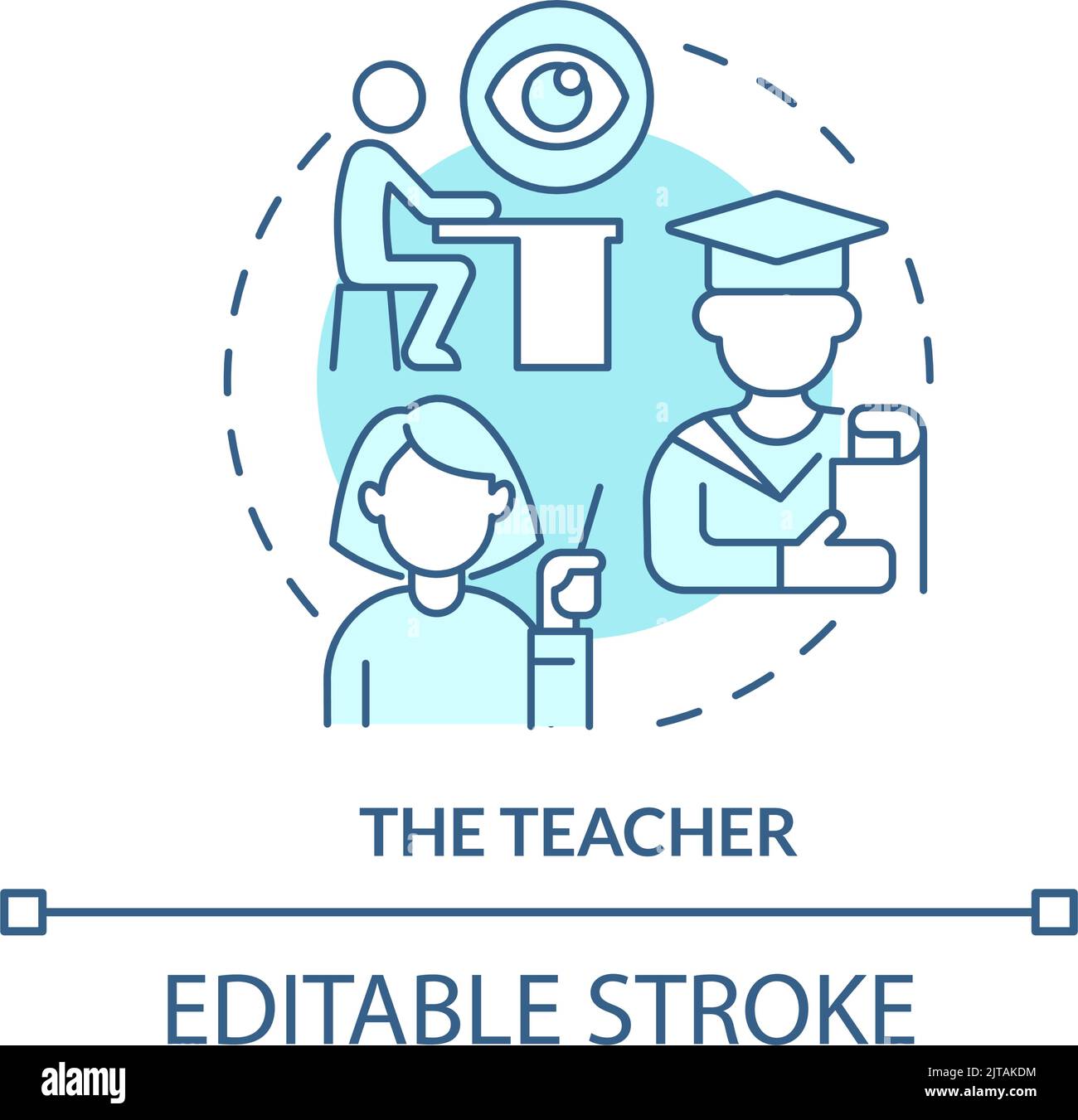 Teacher turquoise concept icon Stock Vector Image & Art - Alamy Teacher turquoise concept icon Stock Vector Image & Art - Alamy
