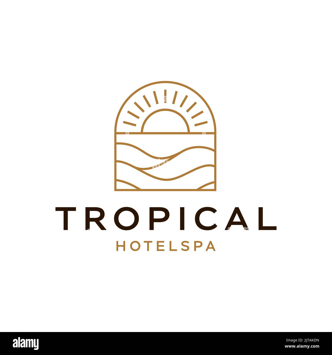 Vintage beach hotel sign Stock Vector Images - Alamy