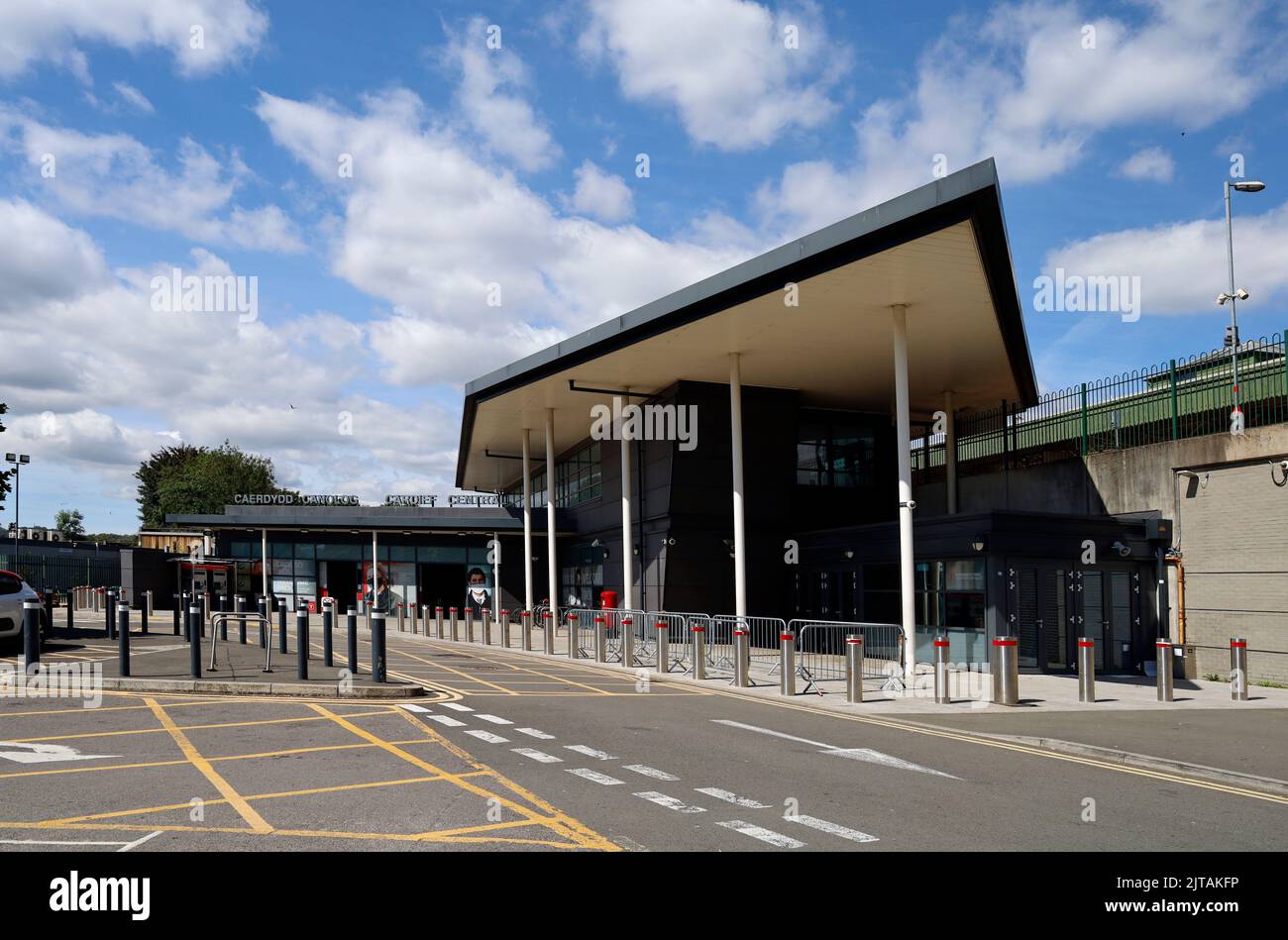 Cardiff Central Railway Station - back entrance. August 2022 Stock ...
