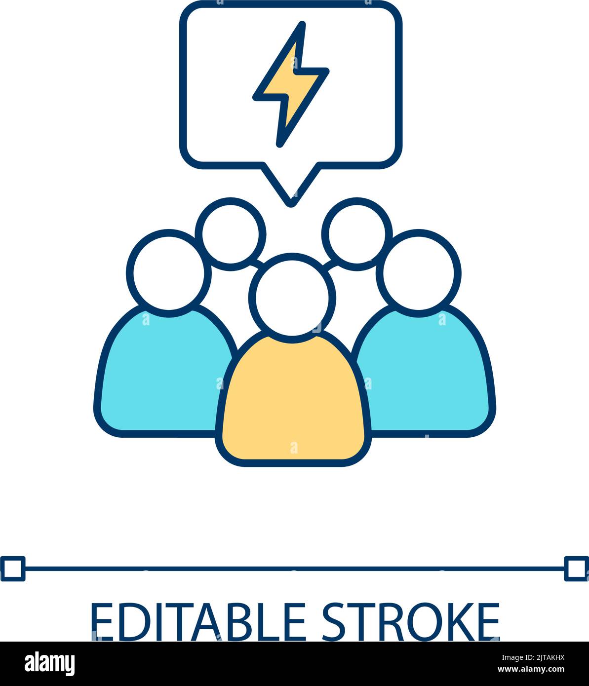 Public discontent RGB color icon Stock Vector Image & Art - Alamy