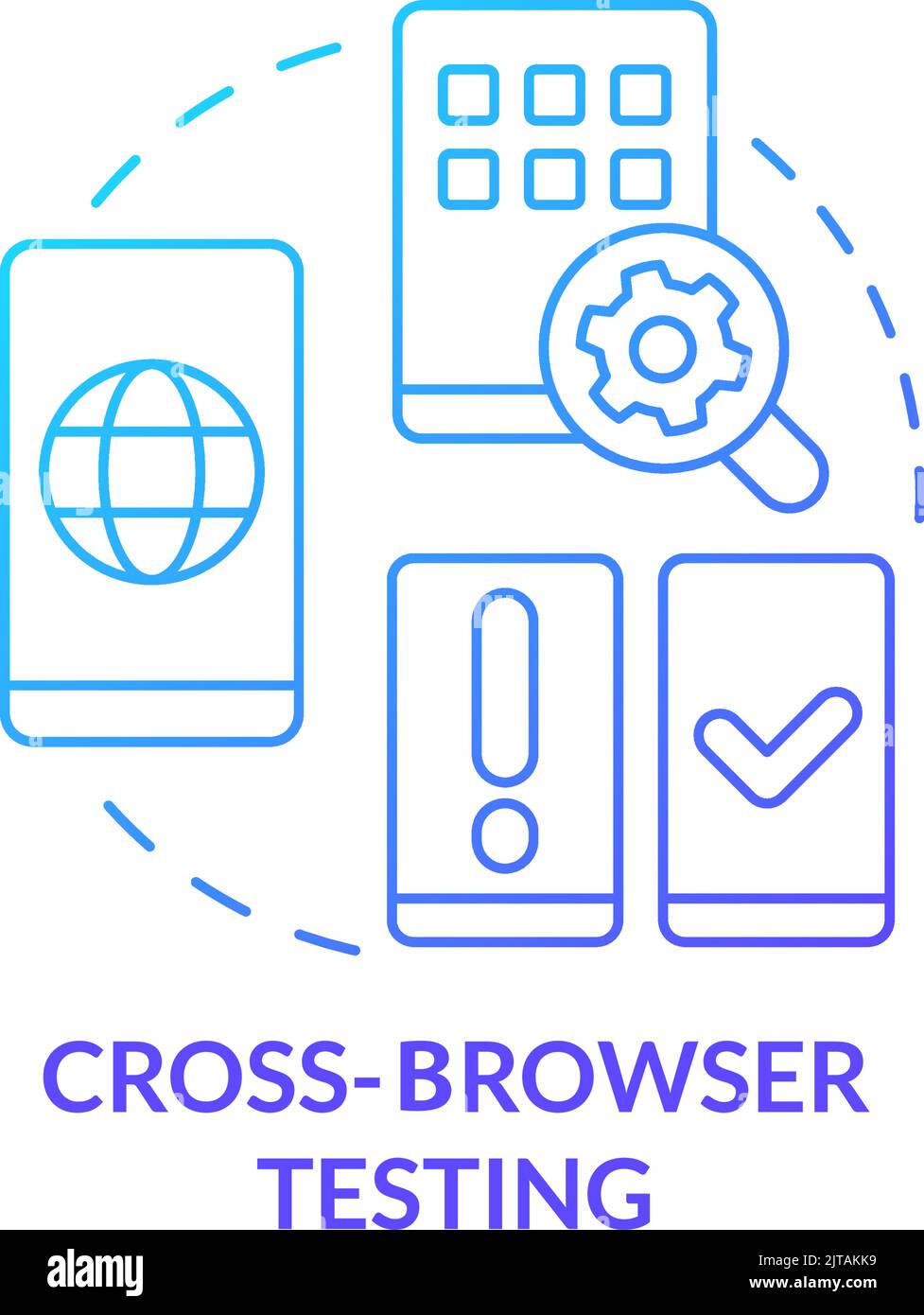 Cross browser technology Stock Vector Images - Alamy