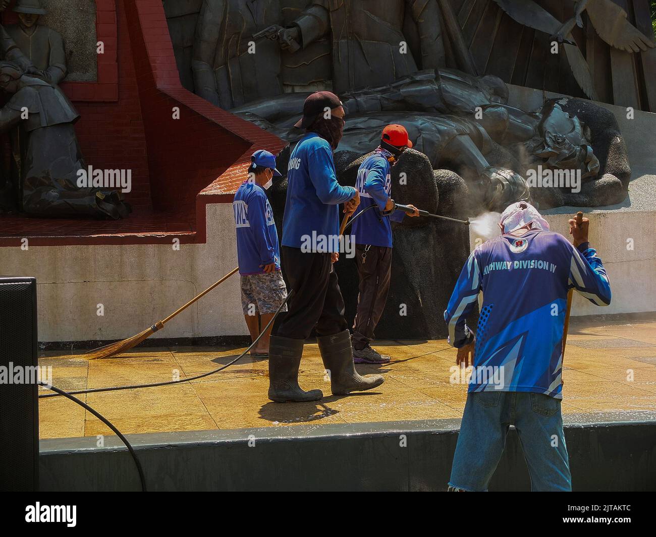 Manila, Philippines. 29th Aug, 2022. Manila maintenance team from the ...