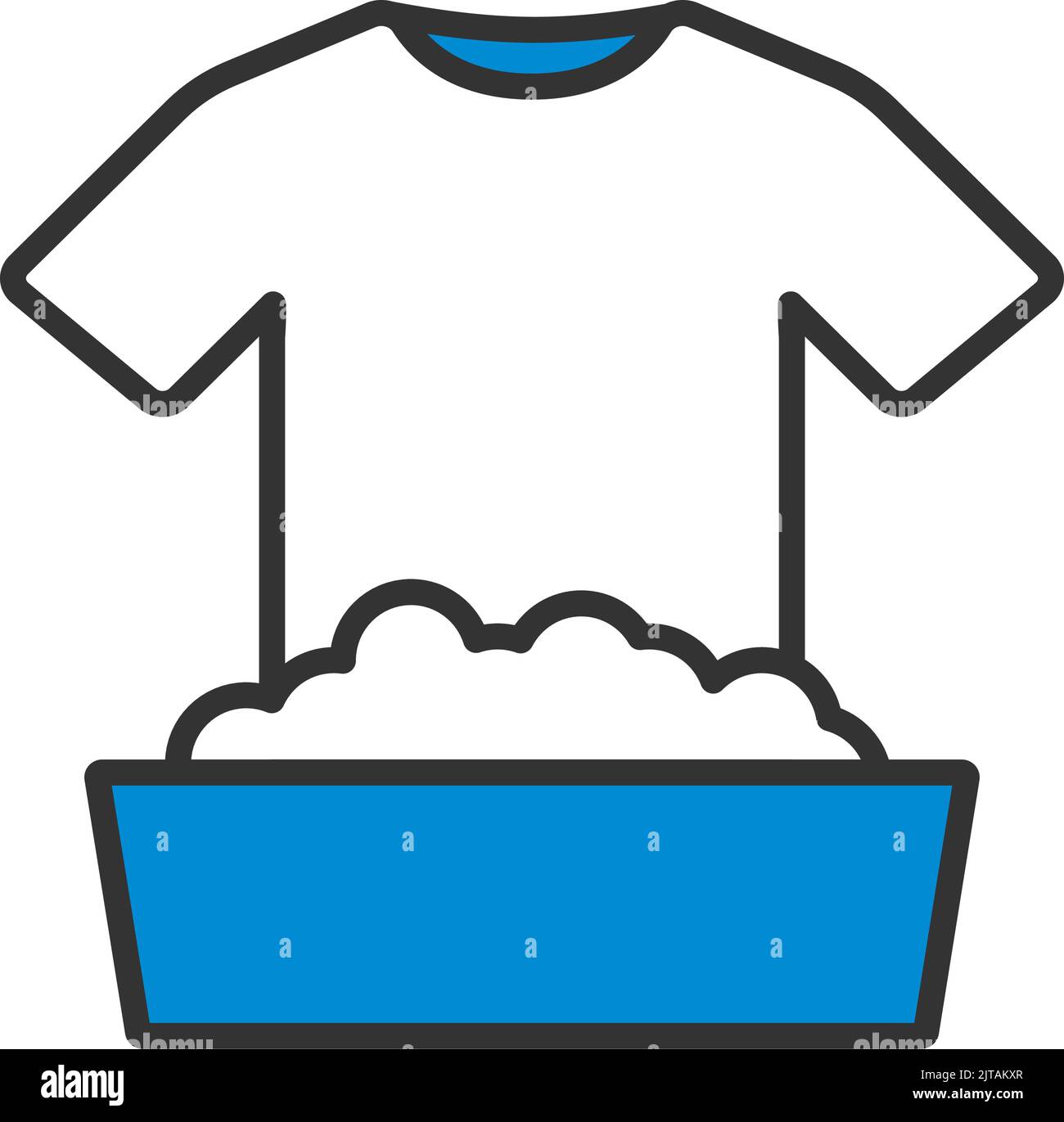 Laundry Clothes Icon. Editable Bold Outline With Color Fill Design ...