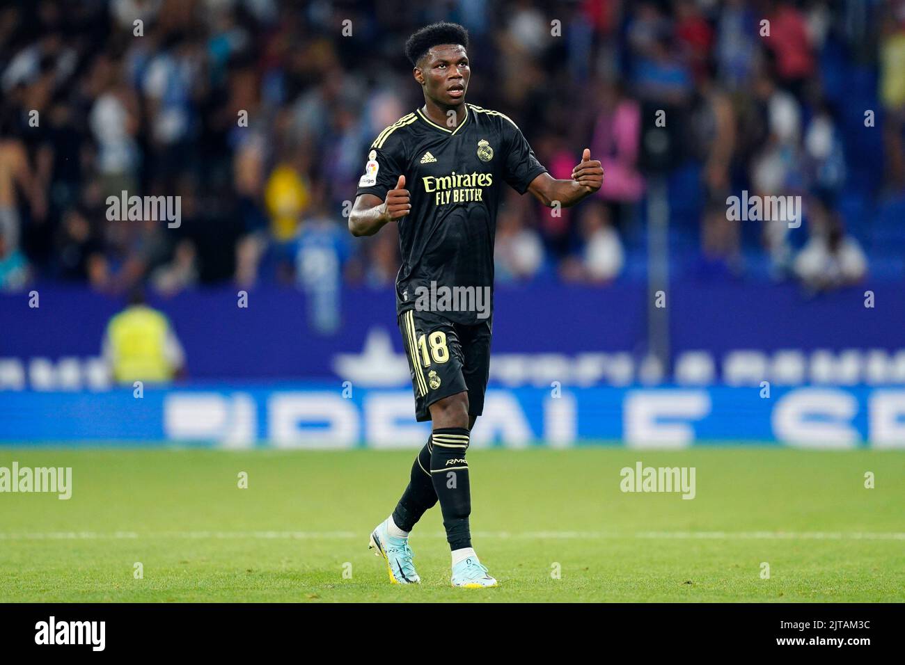 Aurelien Tchouameni of Real Madrid during the La Liga match between RCD ...