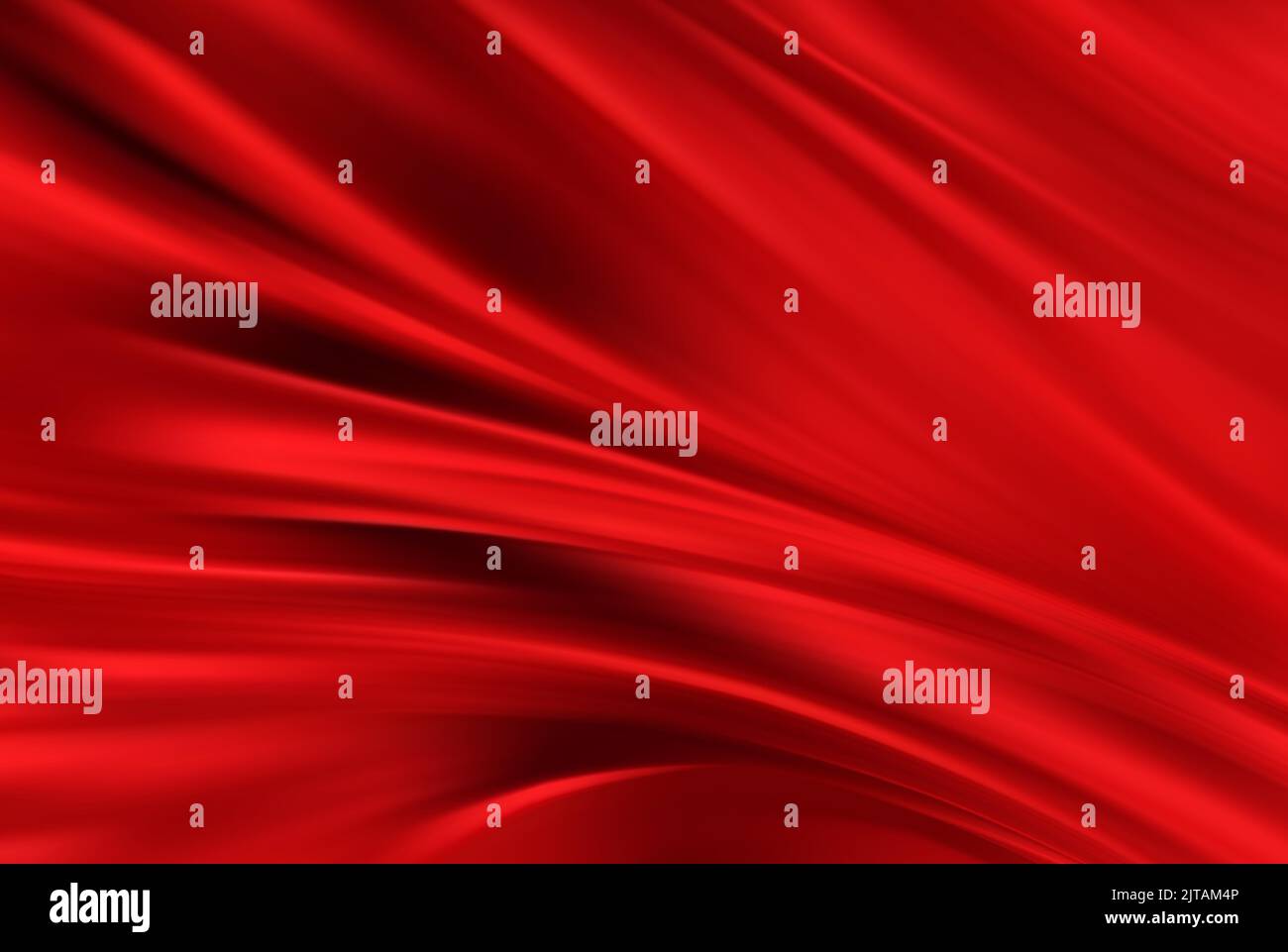 Red wavy fabric. Abstract luxury background. Draped silky textile ...