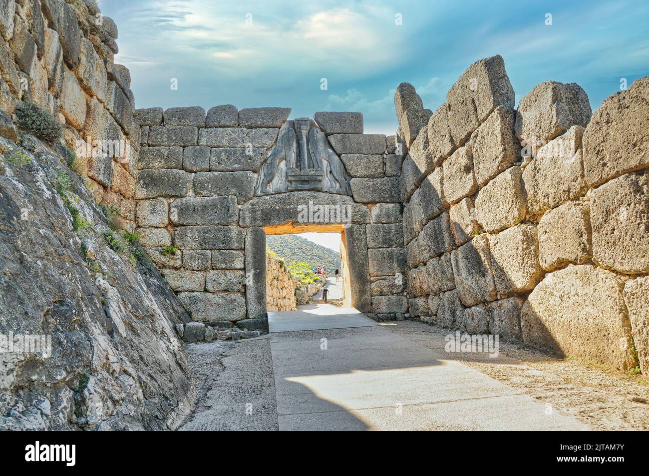 The archaeological site of Mycenae in Argolis, north-eastern ...
