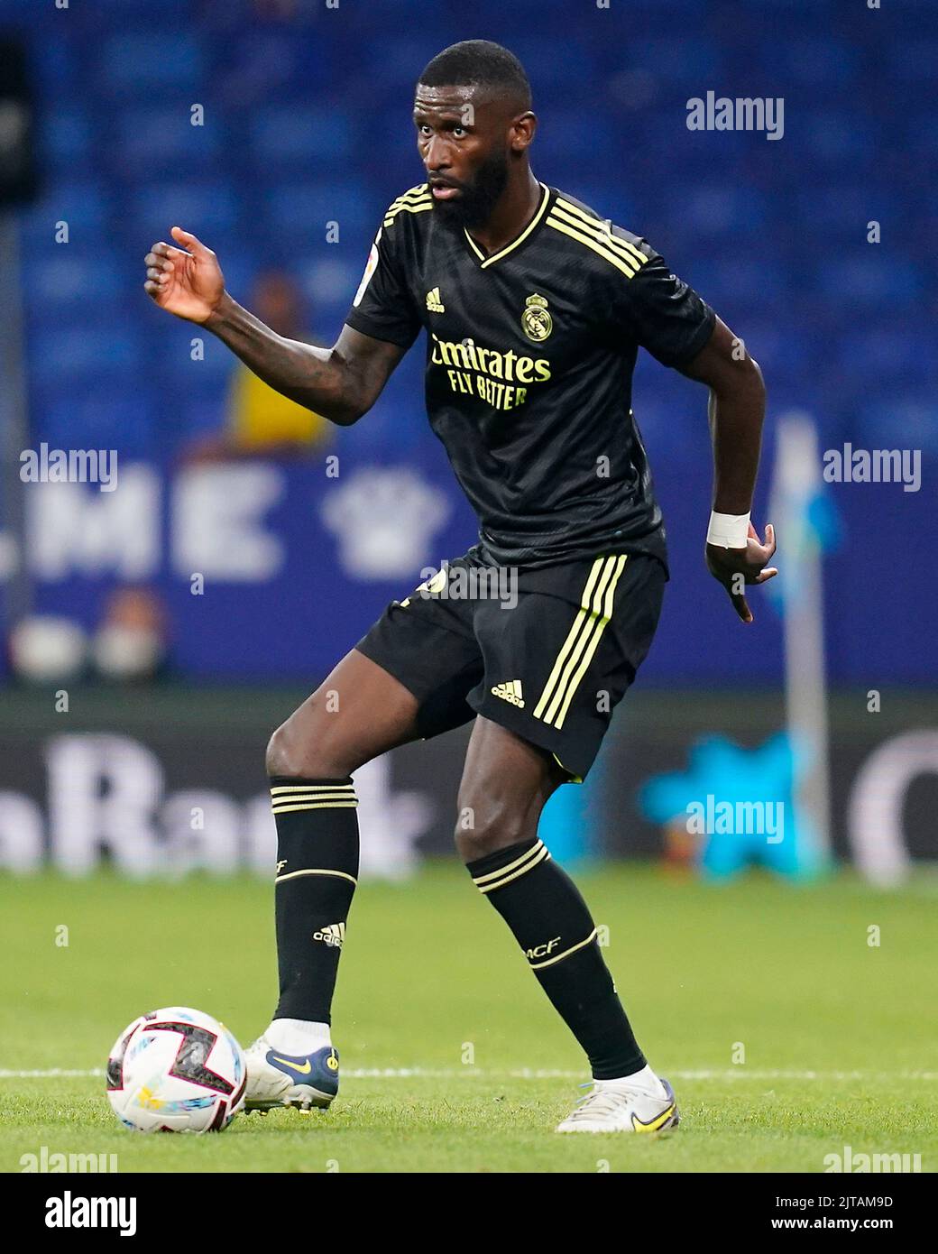 Antonio Rudiger of Real Madrid CF during the La Liga match between RCD ...