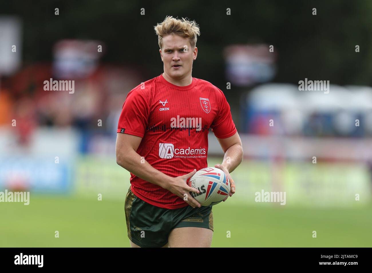 Will Tate #28 of Hull KR during pre-game warm up Stock Photo - Alamy