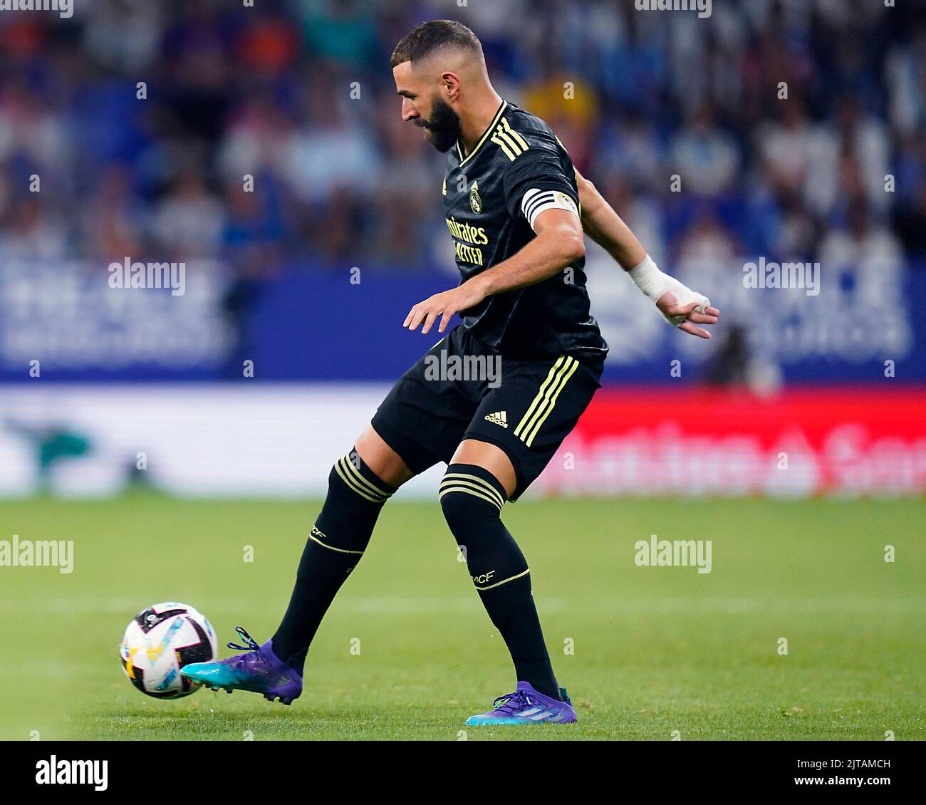 Karim Benzema of Real Madrid during the La Liga match between RCD ...