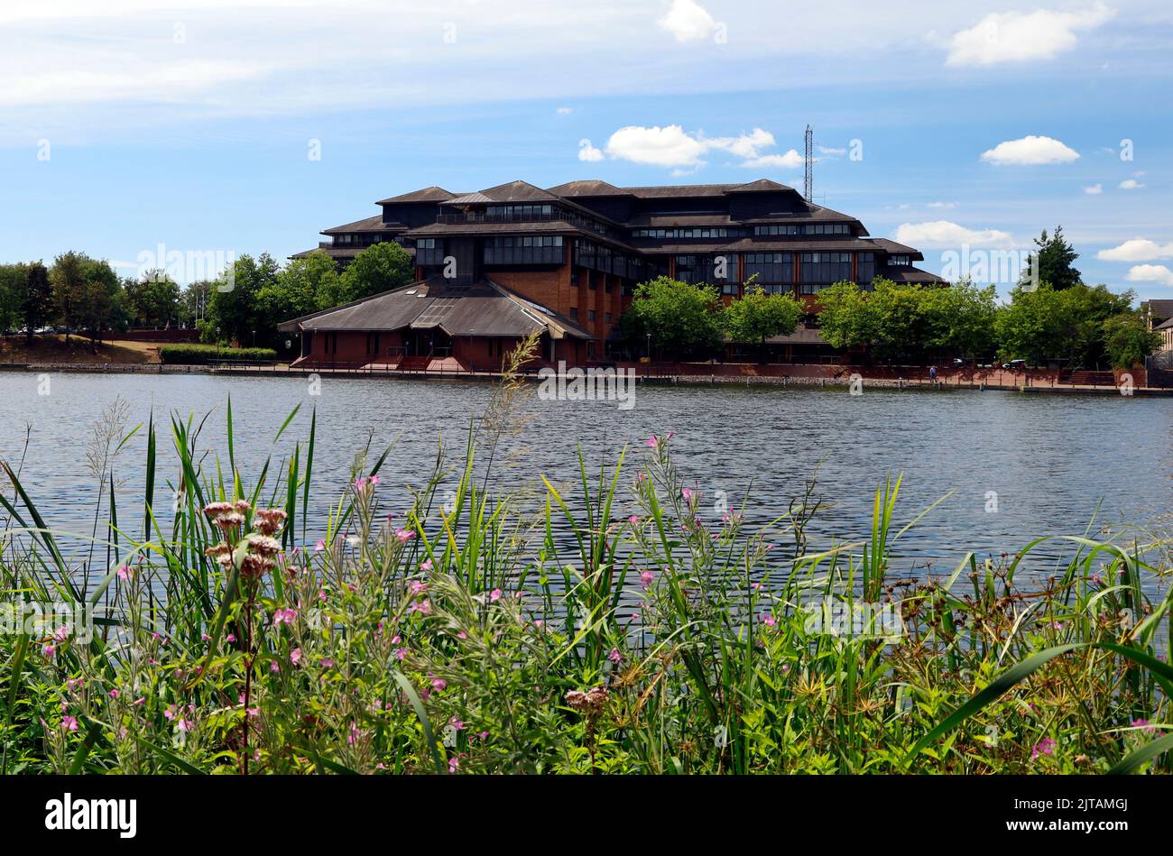 Cardiff Council building. Atlantic Wharf. Cardiff. August 2022 Stock ...