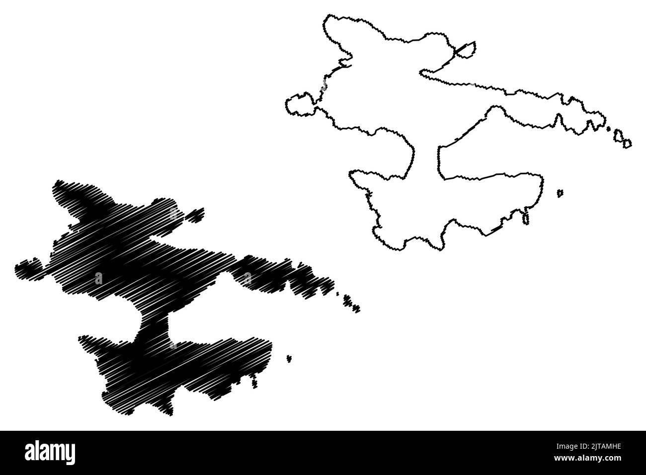 Vatersay outer hebrides scotland Black and White Stock Photos & Images ...