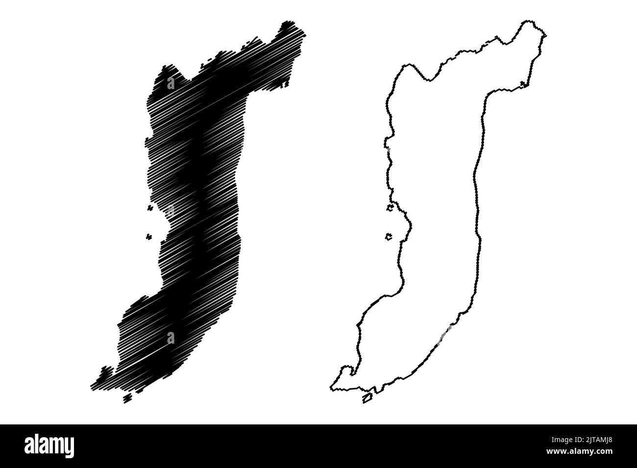 Trondra island (United Kingdom of Great Britain and Northern Ireland, Scotland, Shetland islands ...