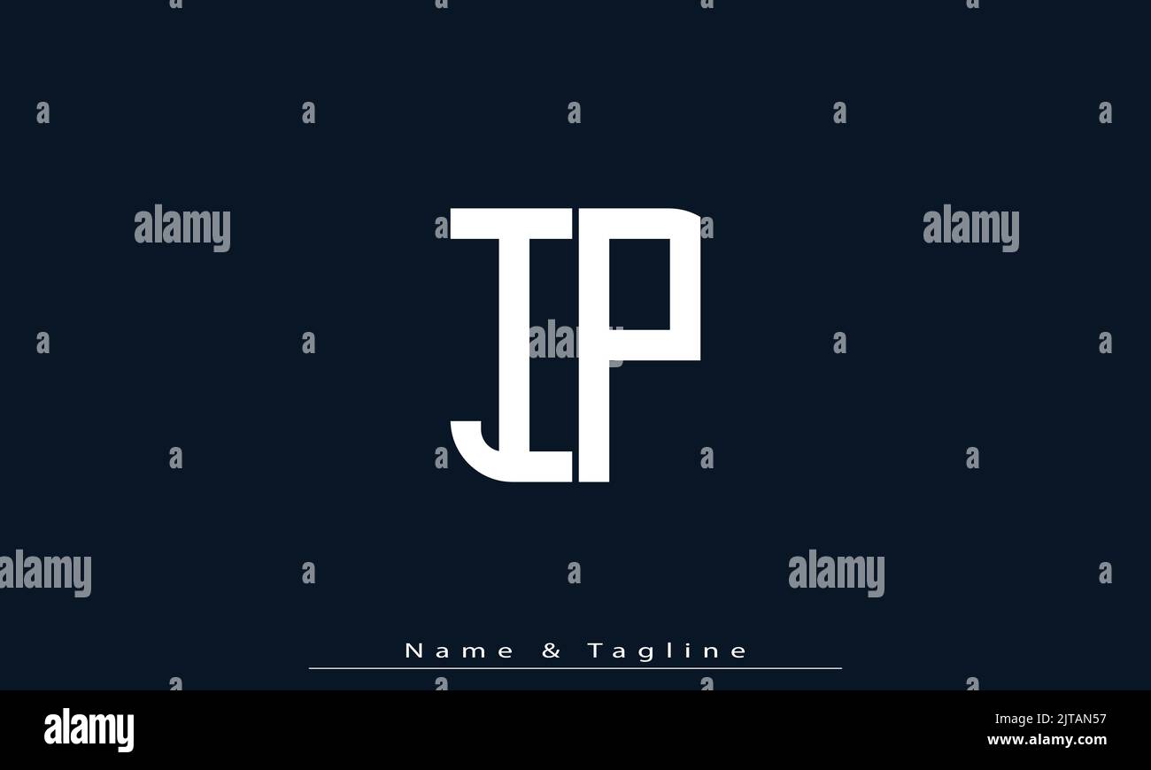 Alphabet letters Initials Monogram logo IP , PI Stock Vector Image ...
