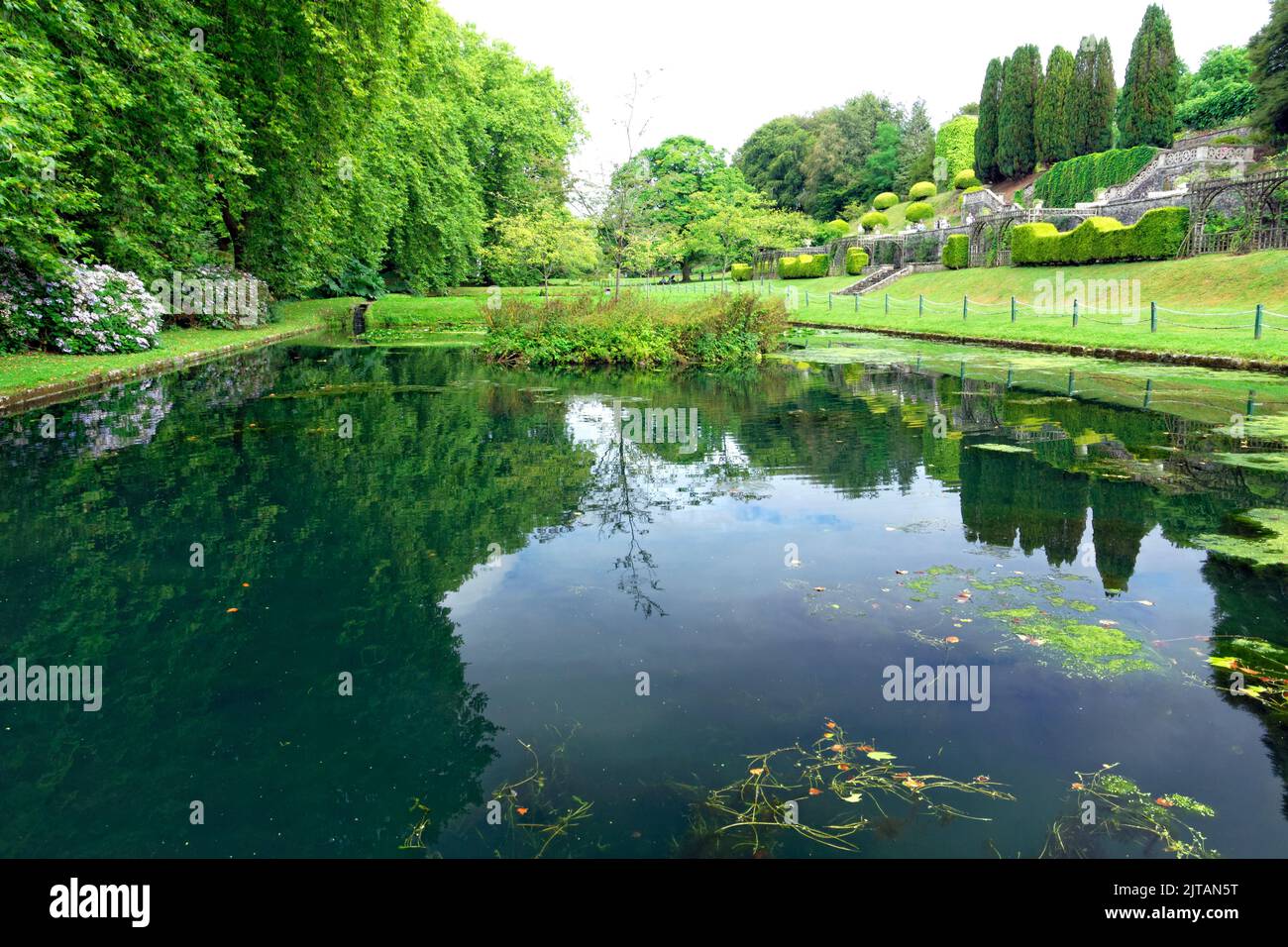 Lake and gardens, National History Museum/ Amgueddfa Werin Cymru, St ...