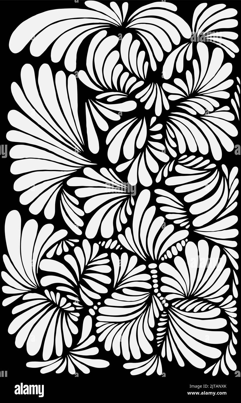 Simple abstract coloring page for kids and adults. Pattern isolated ...