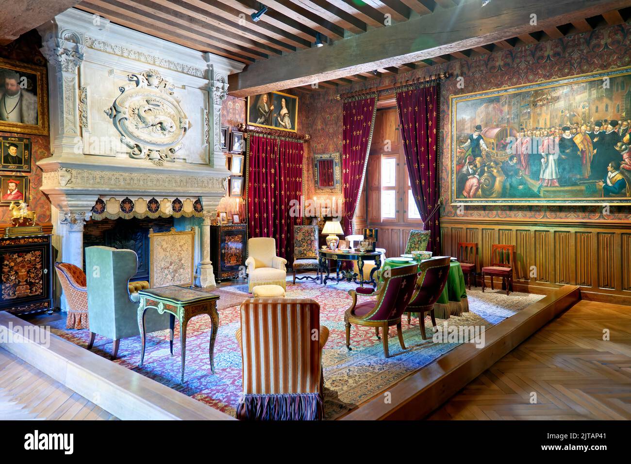 Chateau d'Azay le Rideau. Loire Valley. France Stock Photo - Alamy