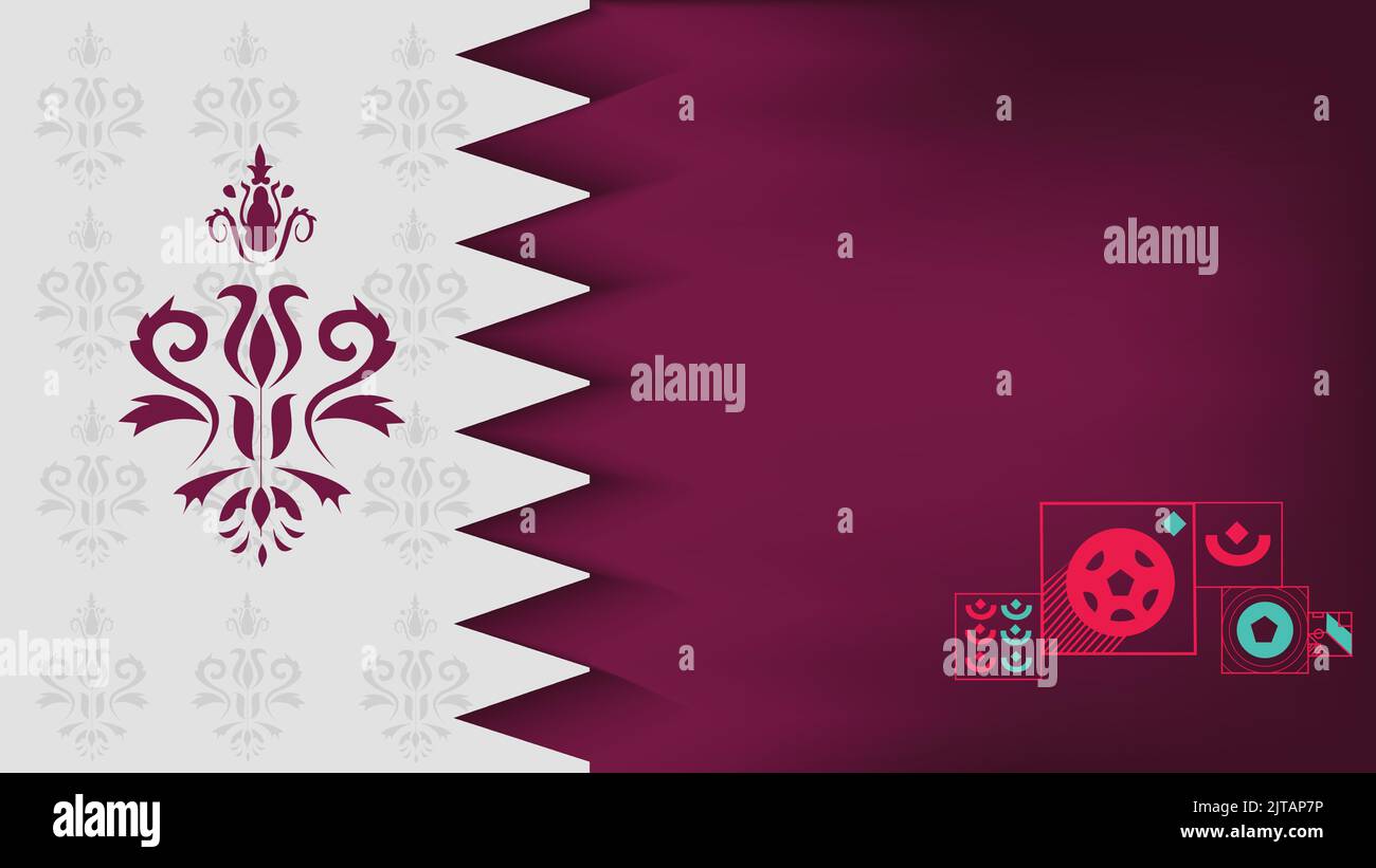 The flag of Qatar with a repetitive pattern Stock Vector Image & Art ...