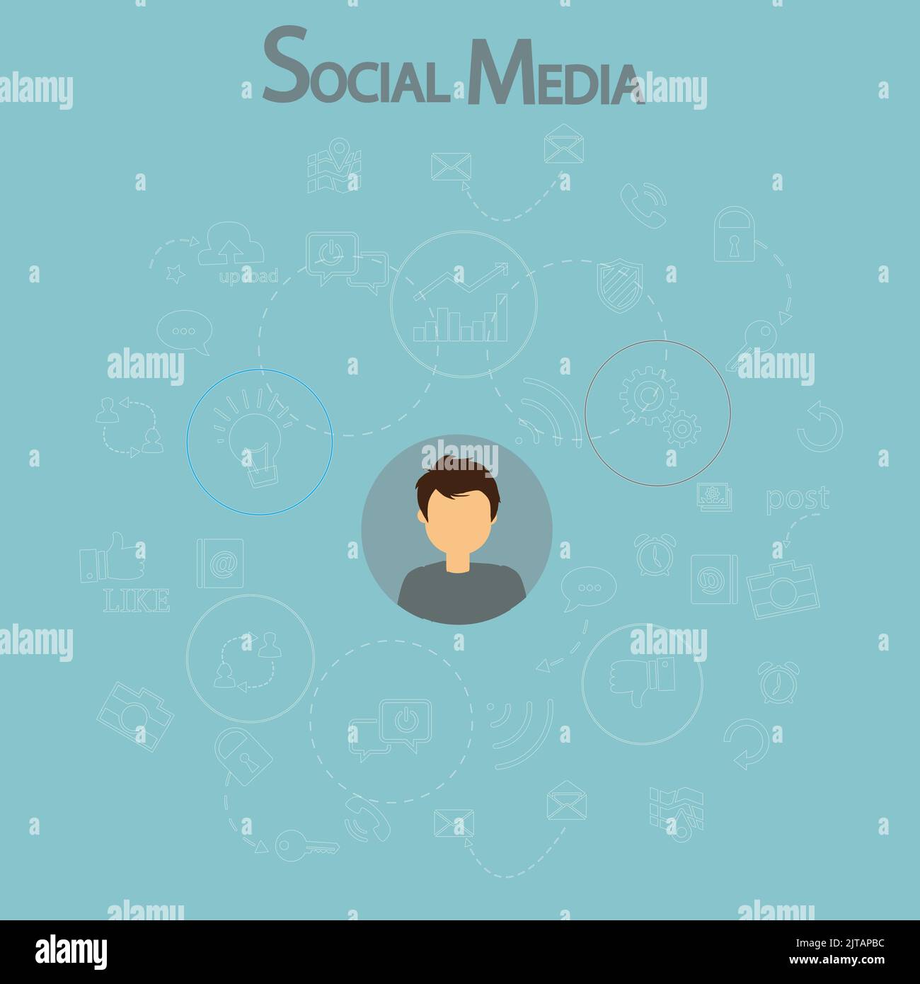 Creative media icons Stock Vector Images - Alamy