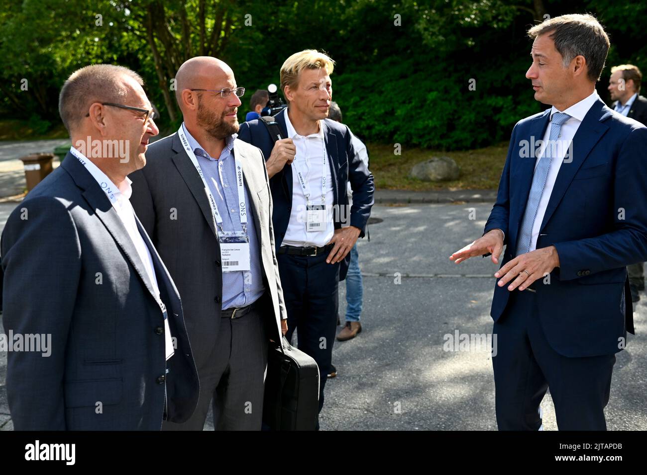 Pascal De Buck, CEO Fluxys, Francois Van Leeuw, CEO Parkwind, Chris ...