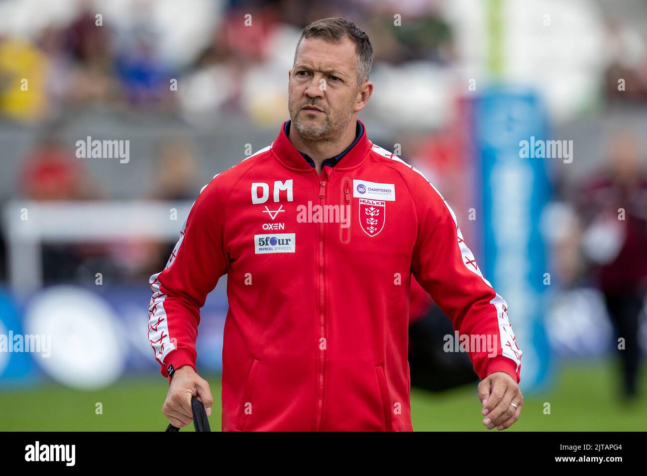 Daniel McGuire Head Coach of Hull KR during the pre match warm up Stock ...