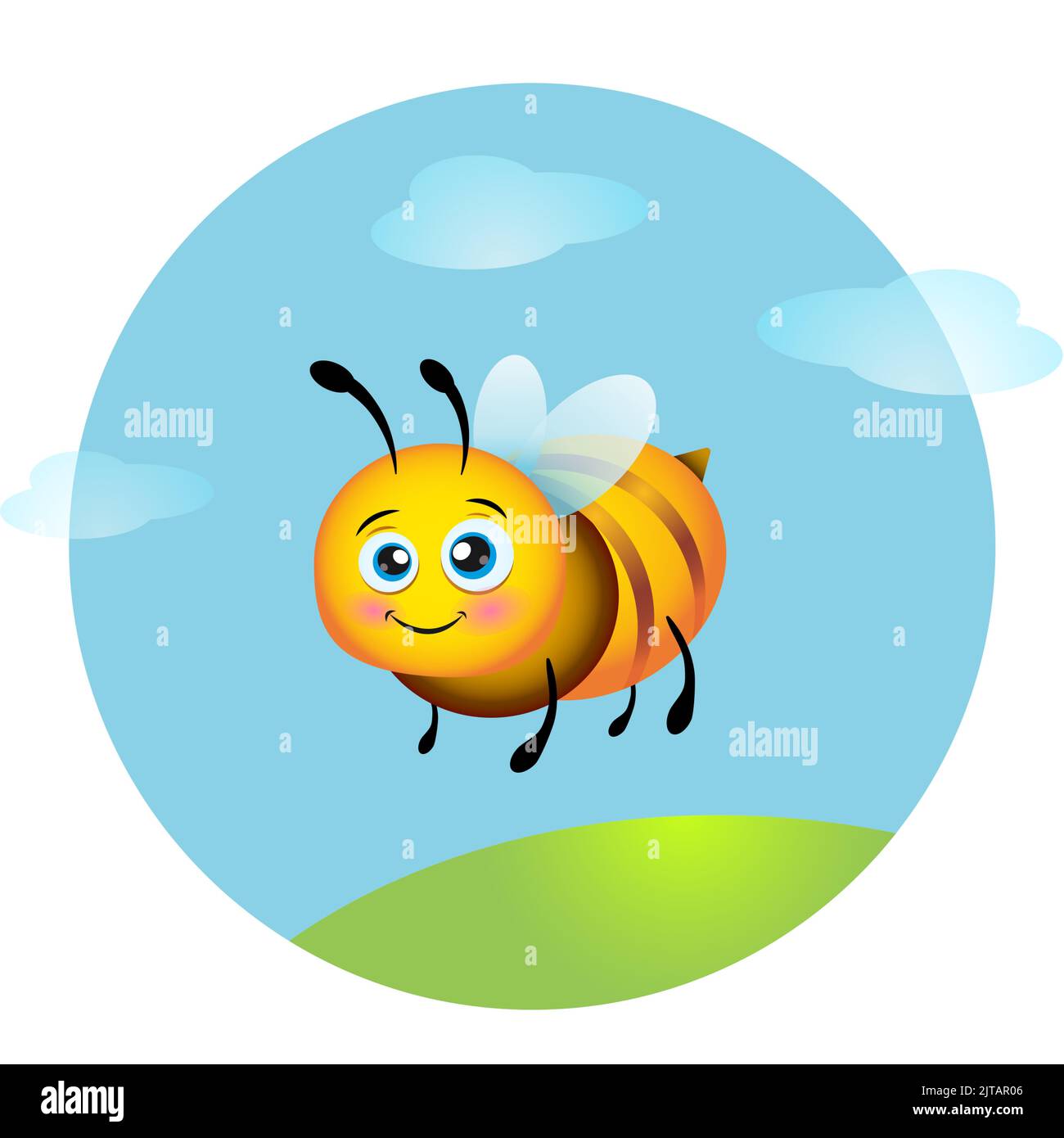 Cute cartoon bee character Stock Vector Image & Art - Alamy