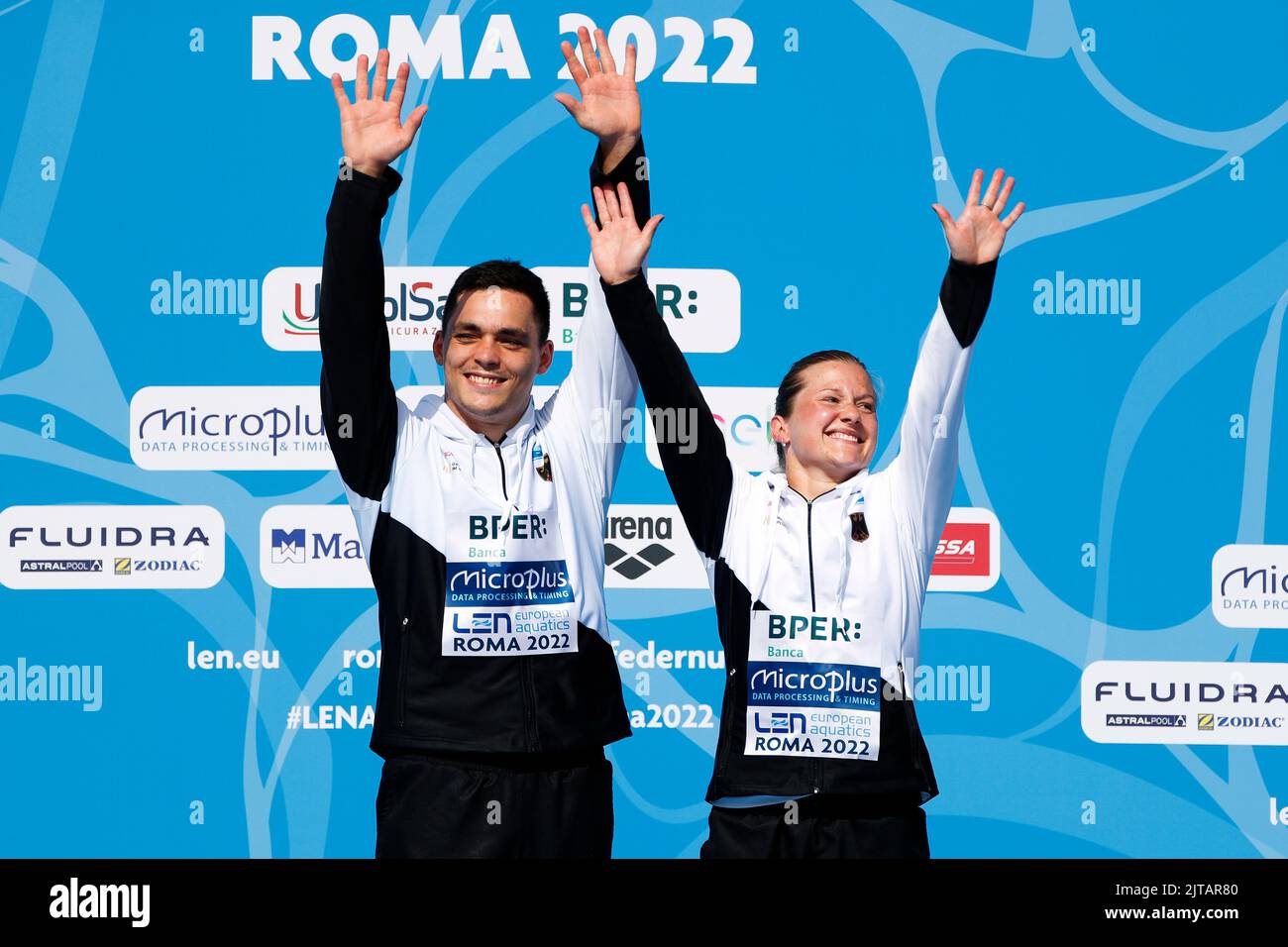 Rome, Italy, 17th August 2022. Tina Punzel and Lou Massenberg of ...