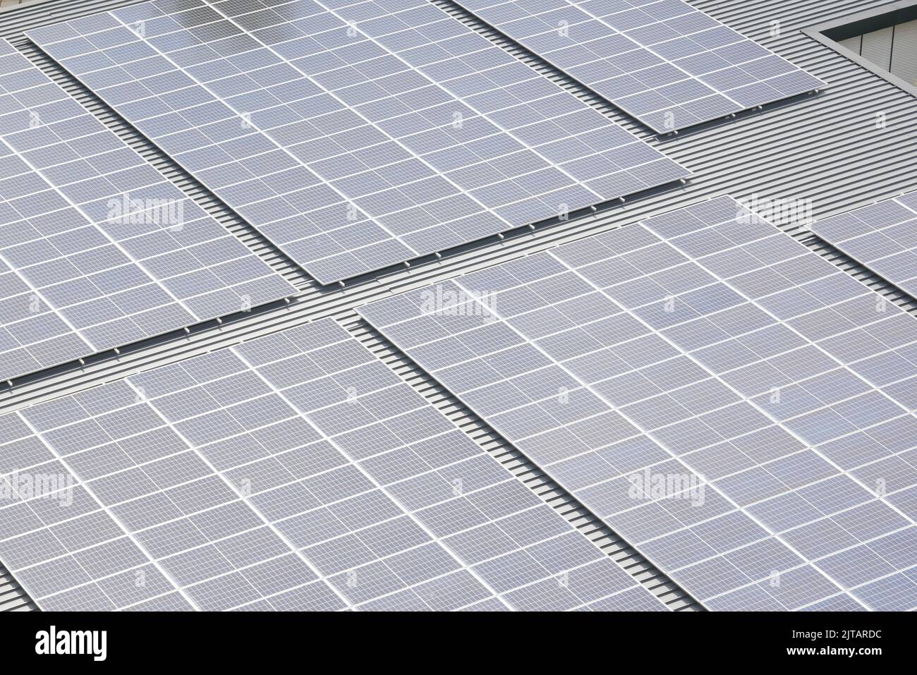 Solar pannels on a roof top Stock Photo - Alamy