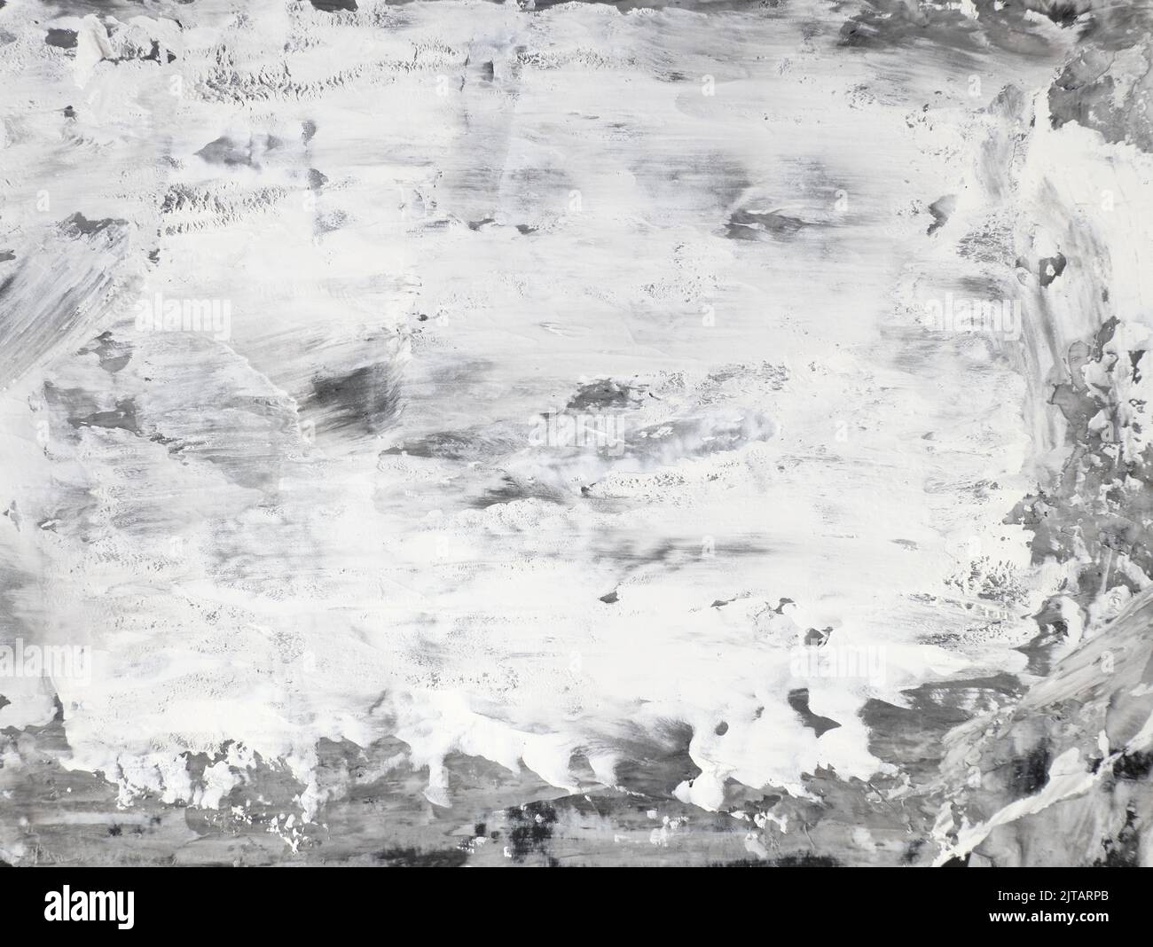 Textured decorative white and gray plaster imitating an old peeling ...