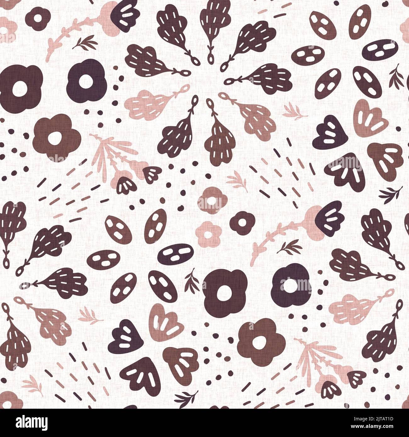 Calm newborn minimal floral seamless pattern. Gender neutral baby ...