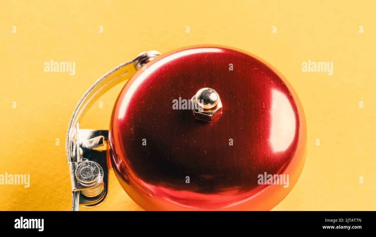 Red School Bell. Back to school concept Stock Photo - Alamy