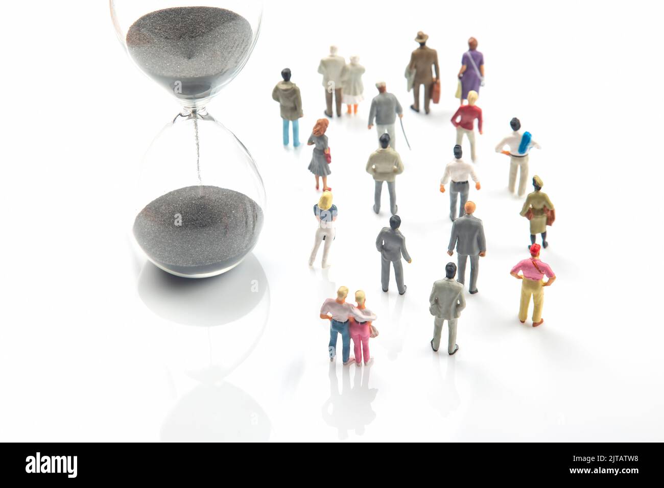 Crowd of people walking past Cut Out Stock Images & Pictures - Alamy