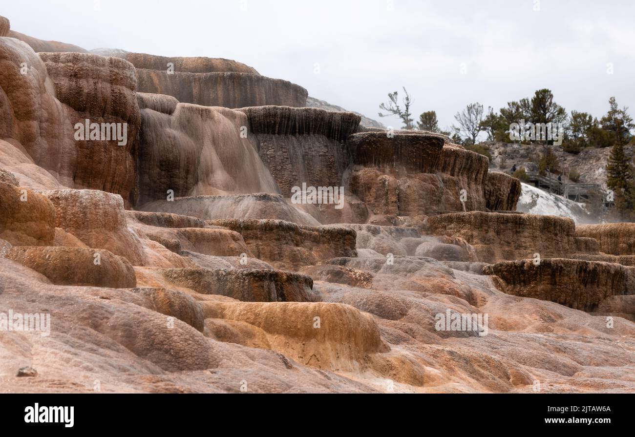Hot Spring Landscape with colorful ground formation Stock Photo - Alamy
