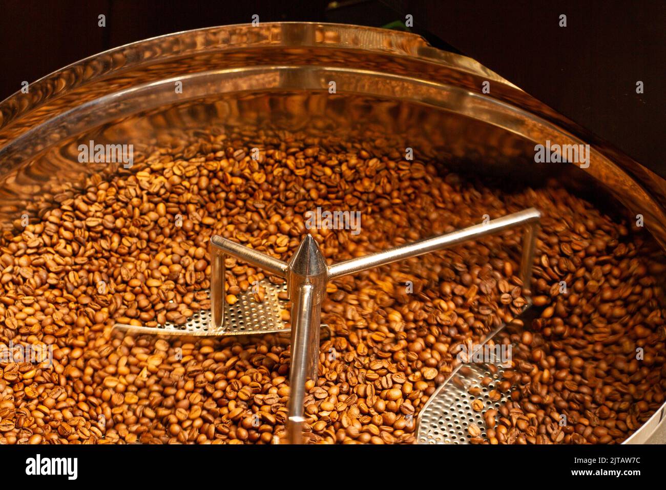 Roasted coffee machine Stock Photo - Alamy