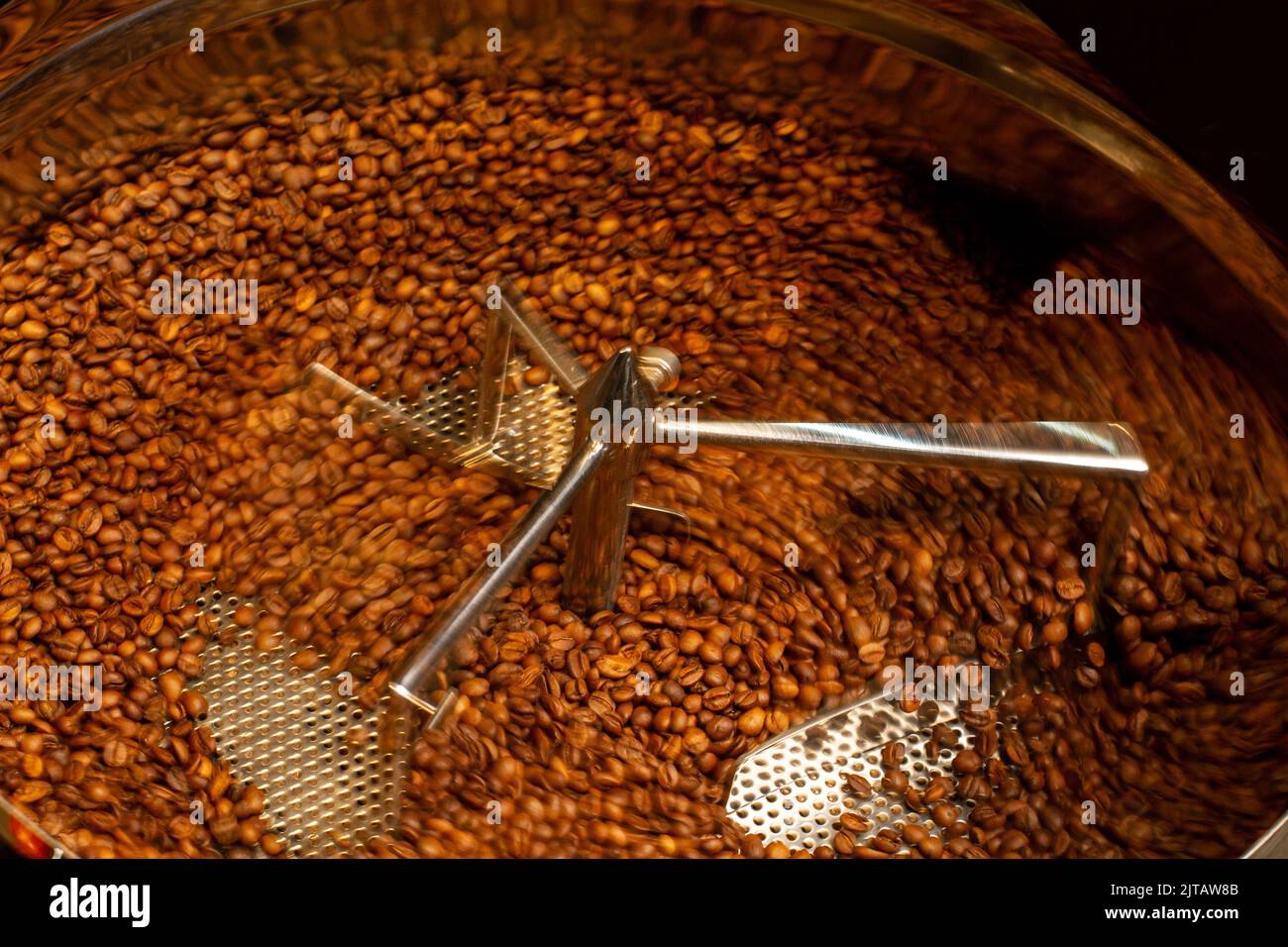 Roasted coffee machine Stock Photo - Alamy