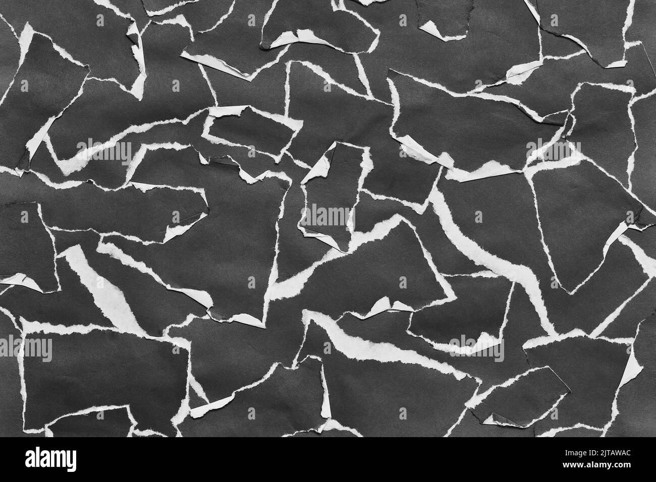 Black and White Torn Paper Collage Style, Ripped Paper Effect, Texture ...
