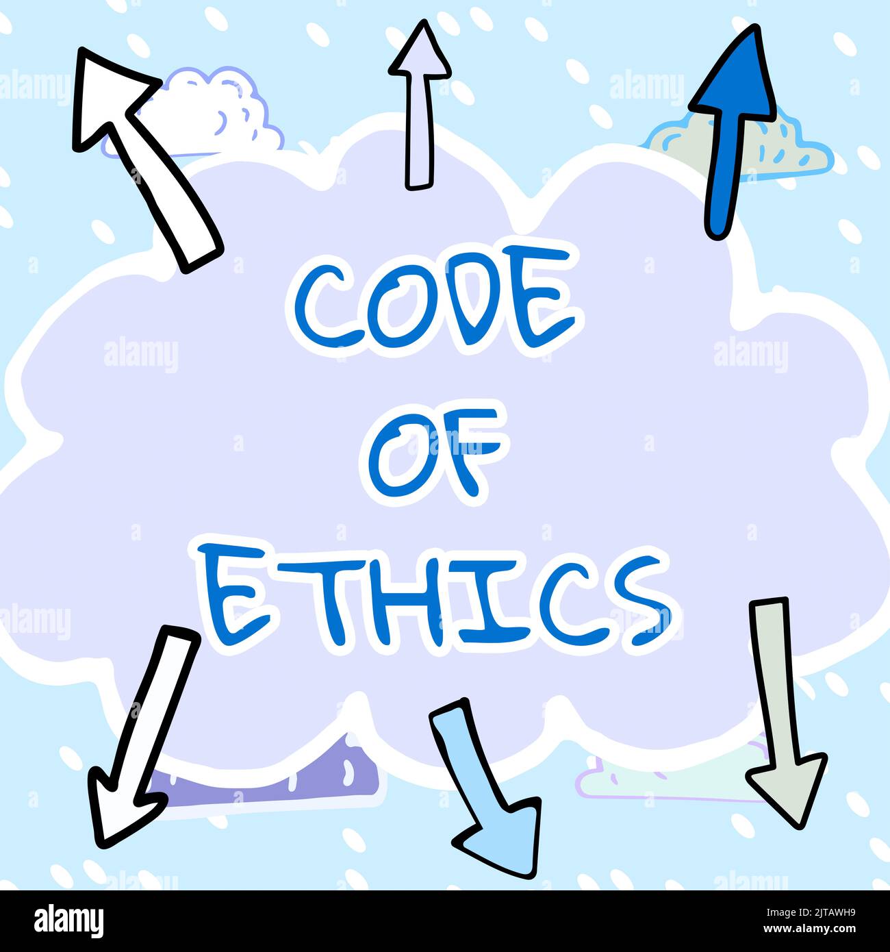 Writing displaying text Code Of Ethics. Business idea Moral Rules ...