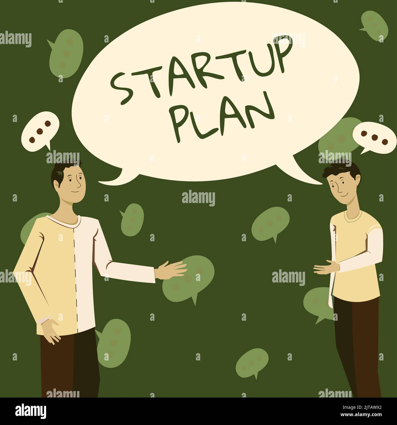 Text sign showing Startup Plan. Business overview Development starting ...