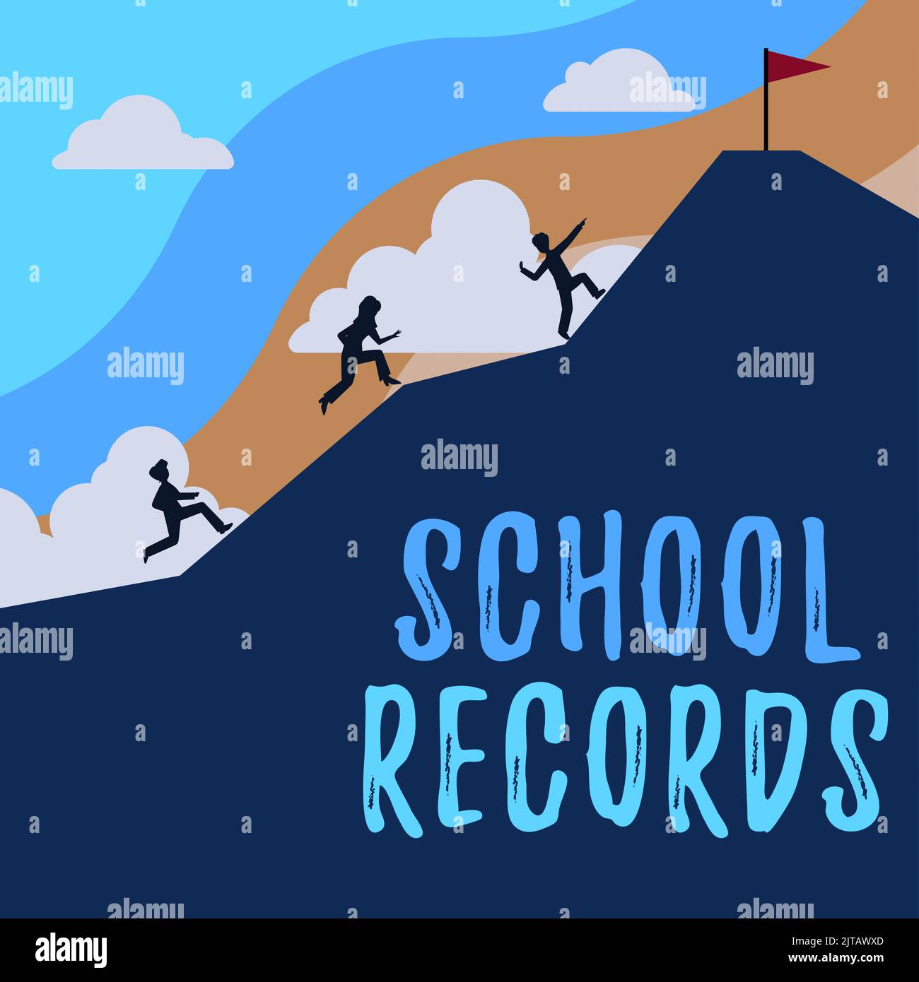 Text showing inspiration School RecordsInformation that is kept about a ...