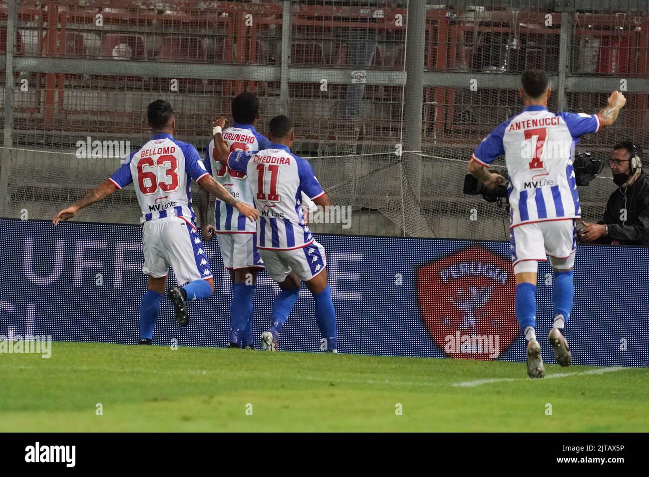 Renato Curi stadium, Perugia, Italy, August 28, 2022, folorunsho ...