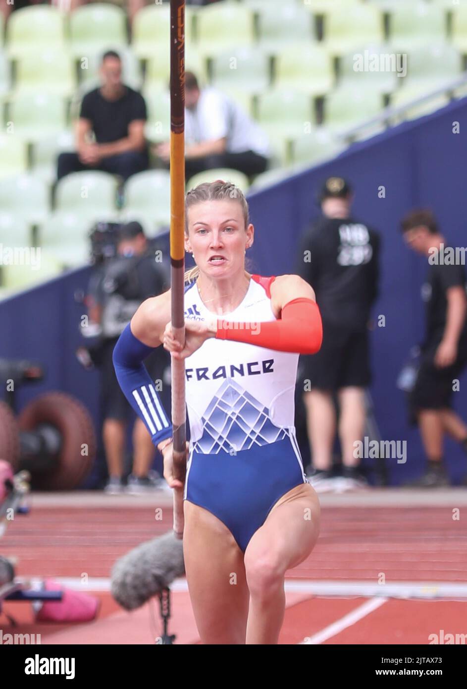 Margot Chevrier of France Women's Pole Vault during the European ...