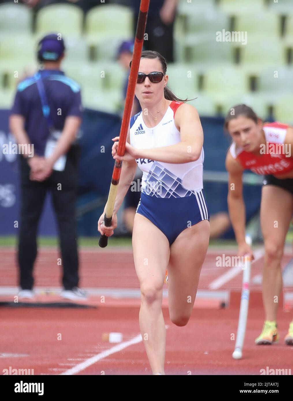 Ninon Chapelle of France Women's Pole Vault during the European ...
